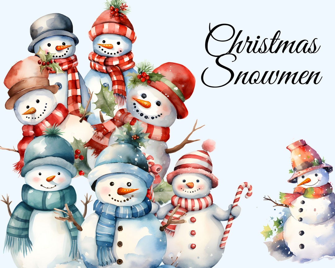 Christmas Snowman Clipart - Christmas Clipart, Winter Holiday ...