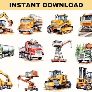 Construction Vehicles Clipart, Yellow Bulldozer Clipart, Dump Truck ...