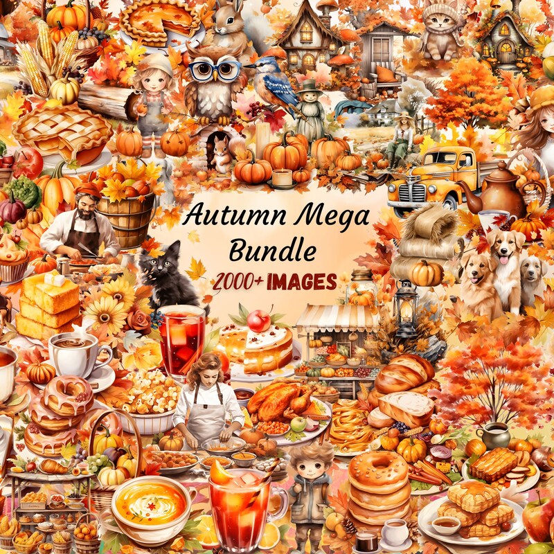 Autumn Clipart - Etsy