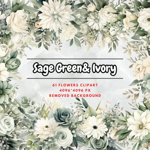 Floral Clipart - Etsy