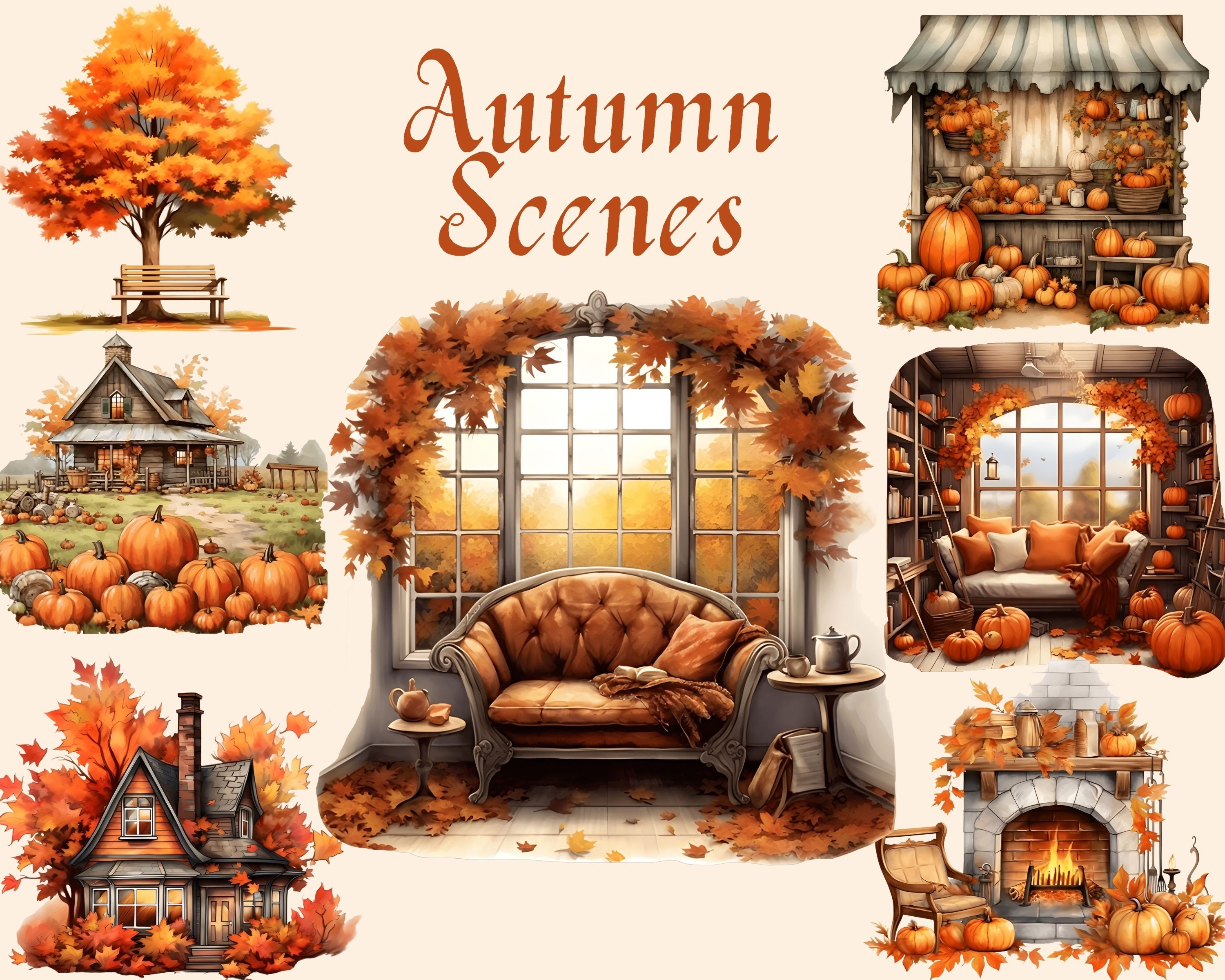 Fall Scene Clip Art