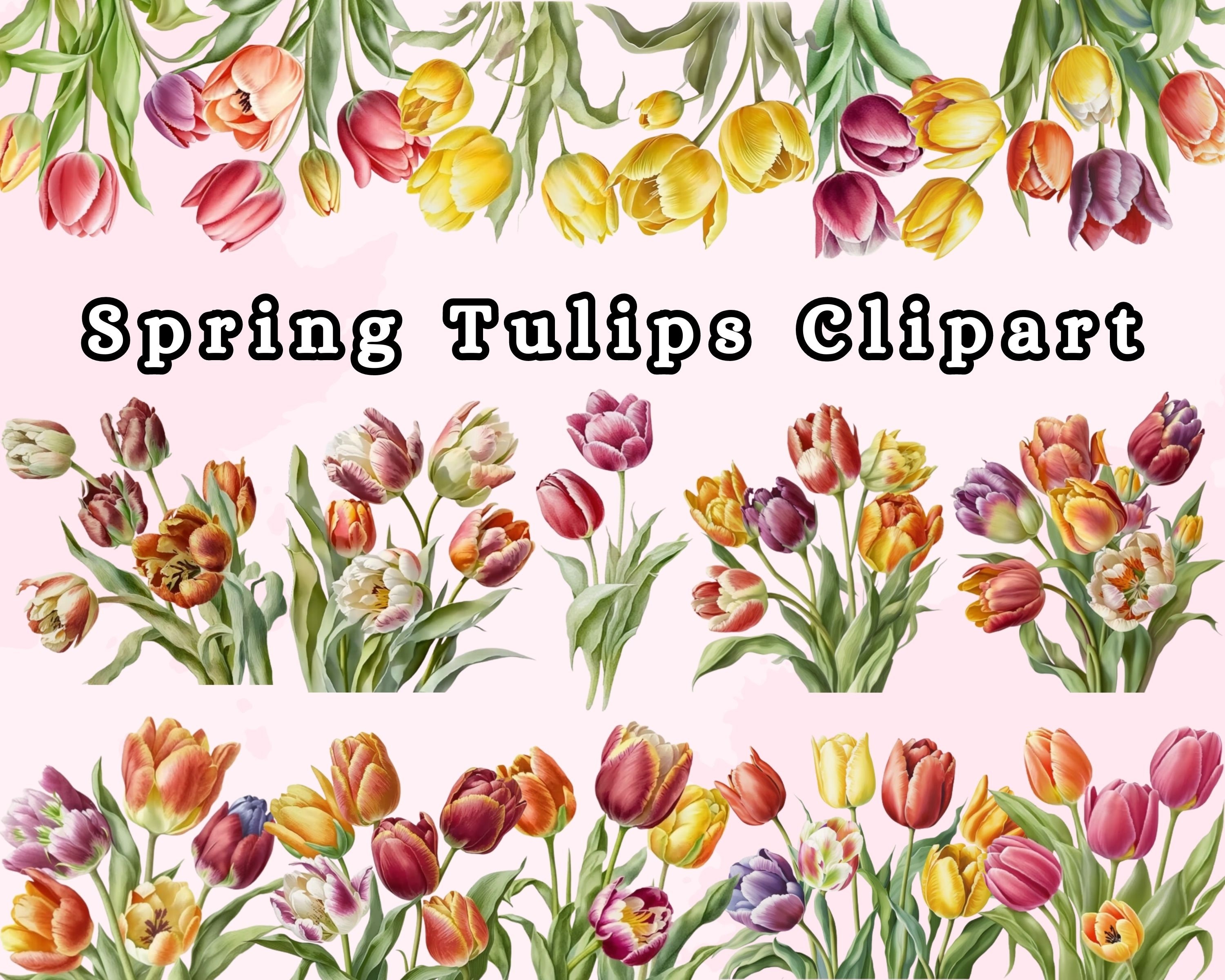 Easter Tulips Clip Art