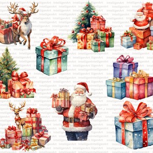 Christmas Gift Box Clipart-christmas Presents Clipart, Birthday Gift ...