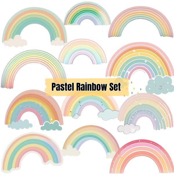 Pastel Rainbow Decor - Etsy