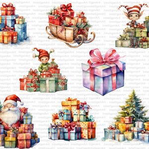 Christmas Gift Box Clipart-christmas Presents Clipart, Birthday Gift ...