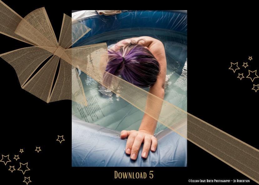 5 Pack Labour in Water Birth Stock Photo Bundle Licence. for Doulas ...