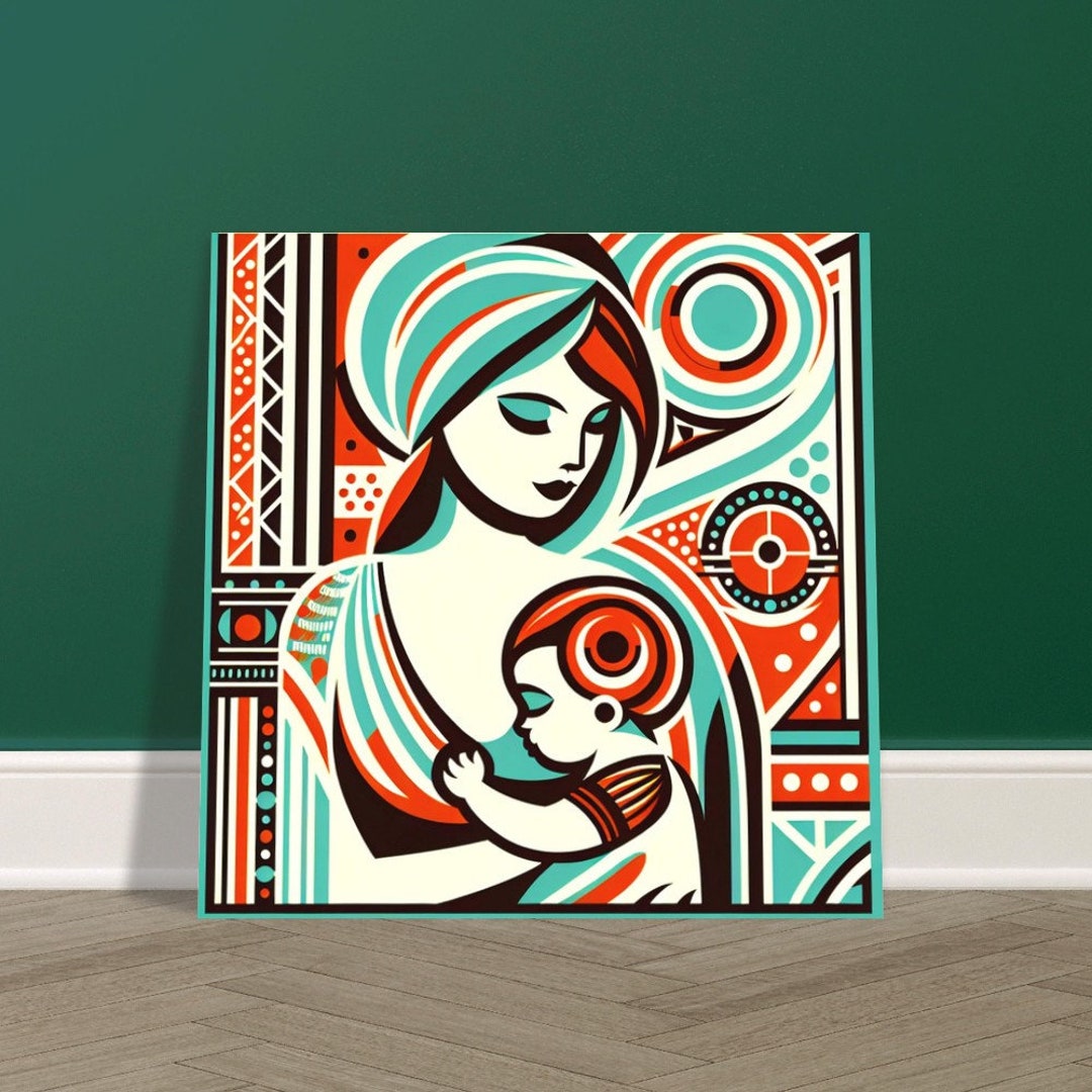 Unframed Breastfeeding Poster / Pregnancy Print / Pregnancy in Water ...