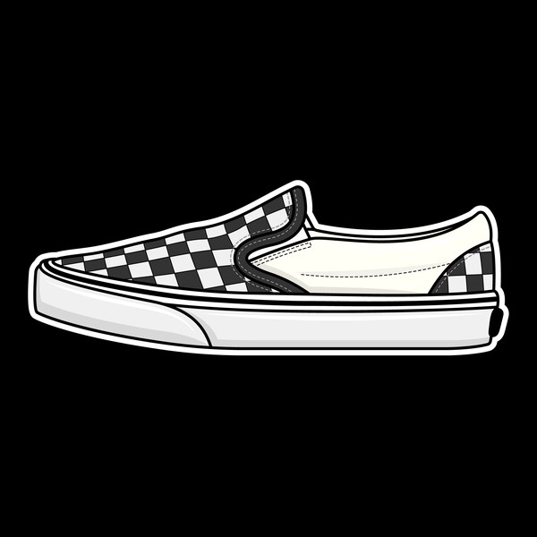 Vans Shoe Sticker - Etsy