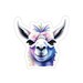 Llama Sticker, Watercolor Llama, Llama Love, Animal Stickers, Cute ...