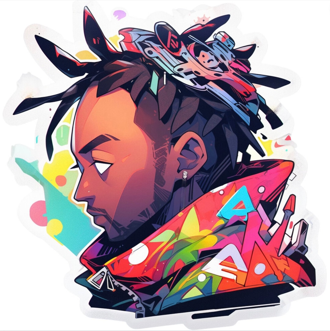 Kendrick Lamar Kendrick Lamar Sticker Kendrick Lamar Graffiti Art ...