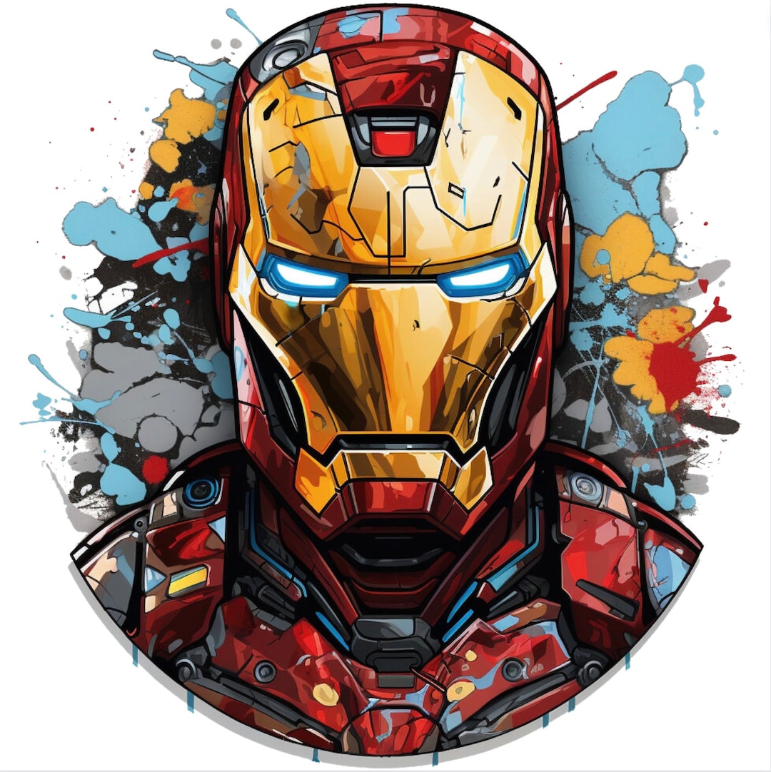 Iron Man Avengers Sticker Iron Man Decal Vinyl Waterproof Sticker ...