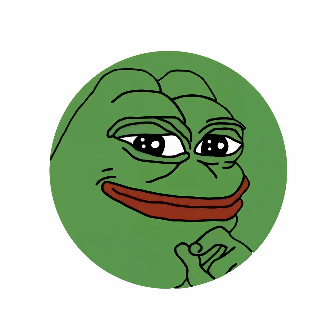 PEPE, Pepe Decal, Pepe Coin Crypto Sticker, Ethereum Meme Sticker ...