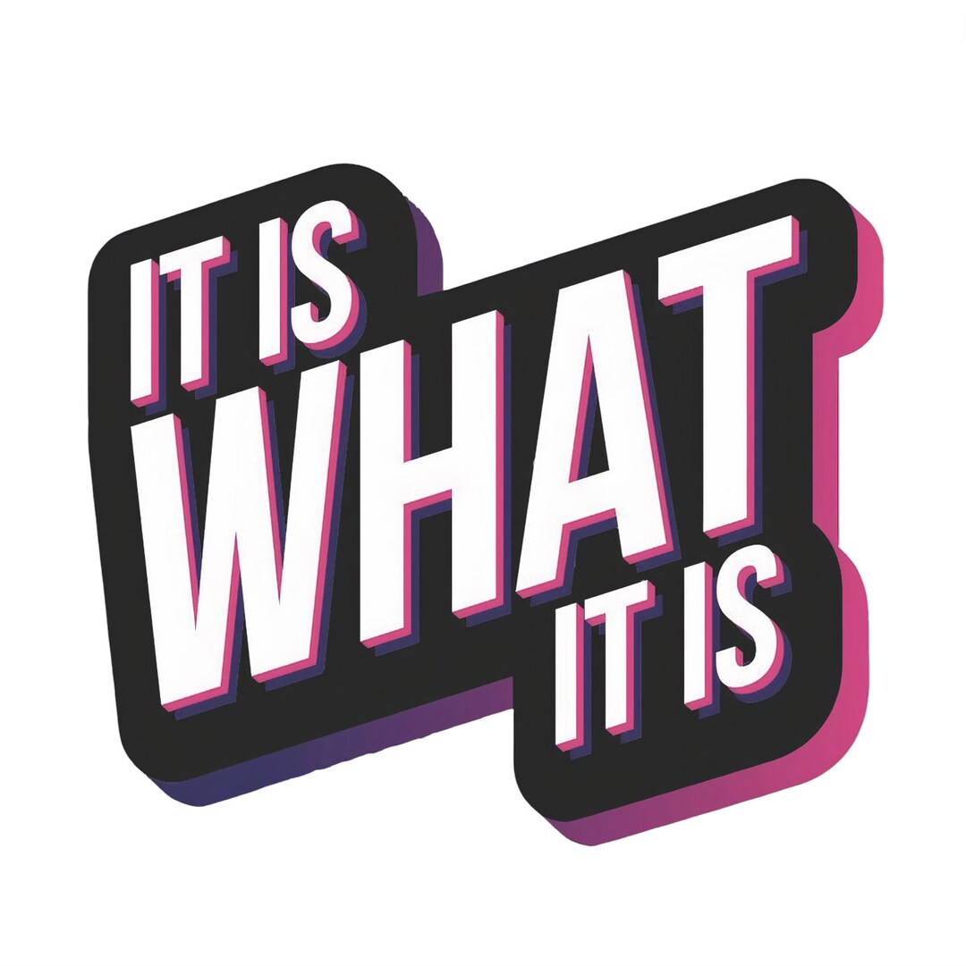 Cam'ron Mase it is What It Is Show Sticker, Hip Hop Decal, Rap Sticker ...