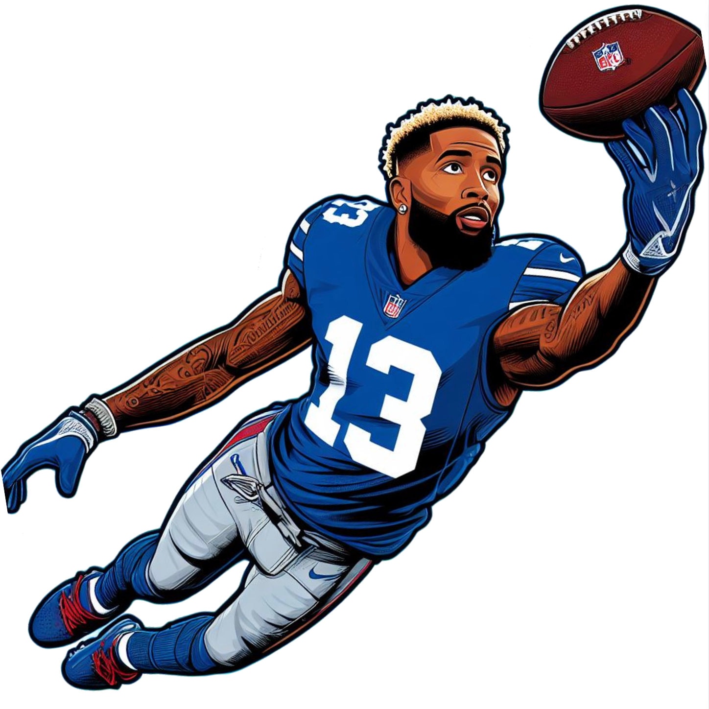 Odell Beckham Jr, OBJ, Sticker, NFL Football, Sports Sticker ...