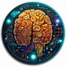 Mechanical Brain Sticker Brain Power Decal Waterproof Vinyl 3 Sticker ...
