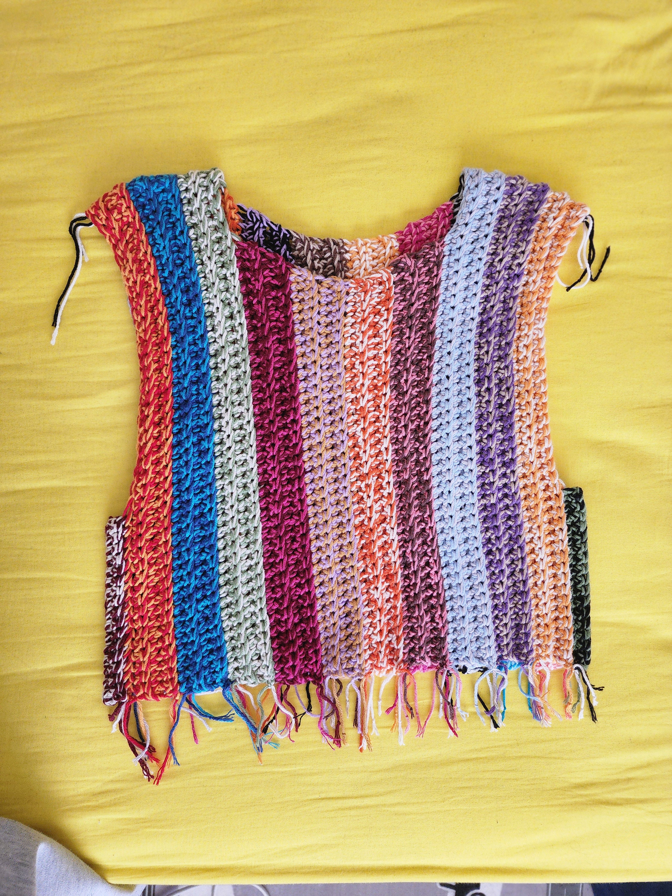 Womens Sleeveless Handmade Knitting Sweater, Hand Knit Sleeveless ...