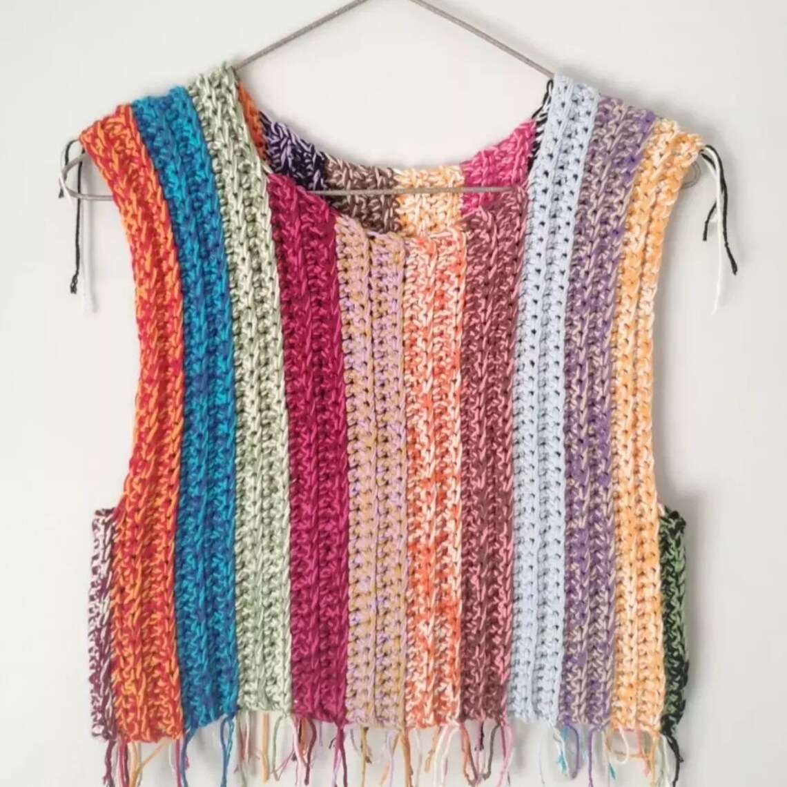 Womens Sleeveless Handmade Knitting Sweater, Hand Knit Sleeveless ...