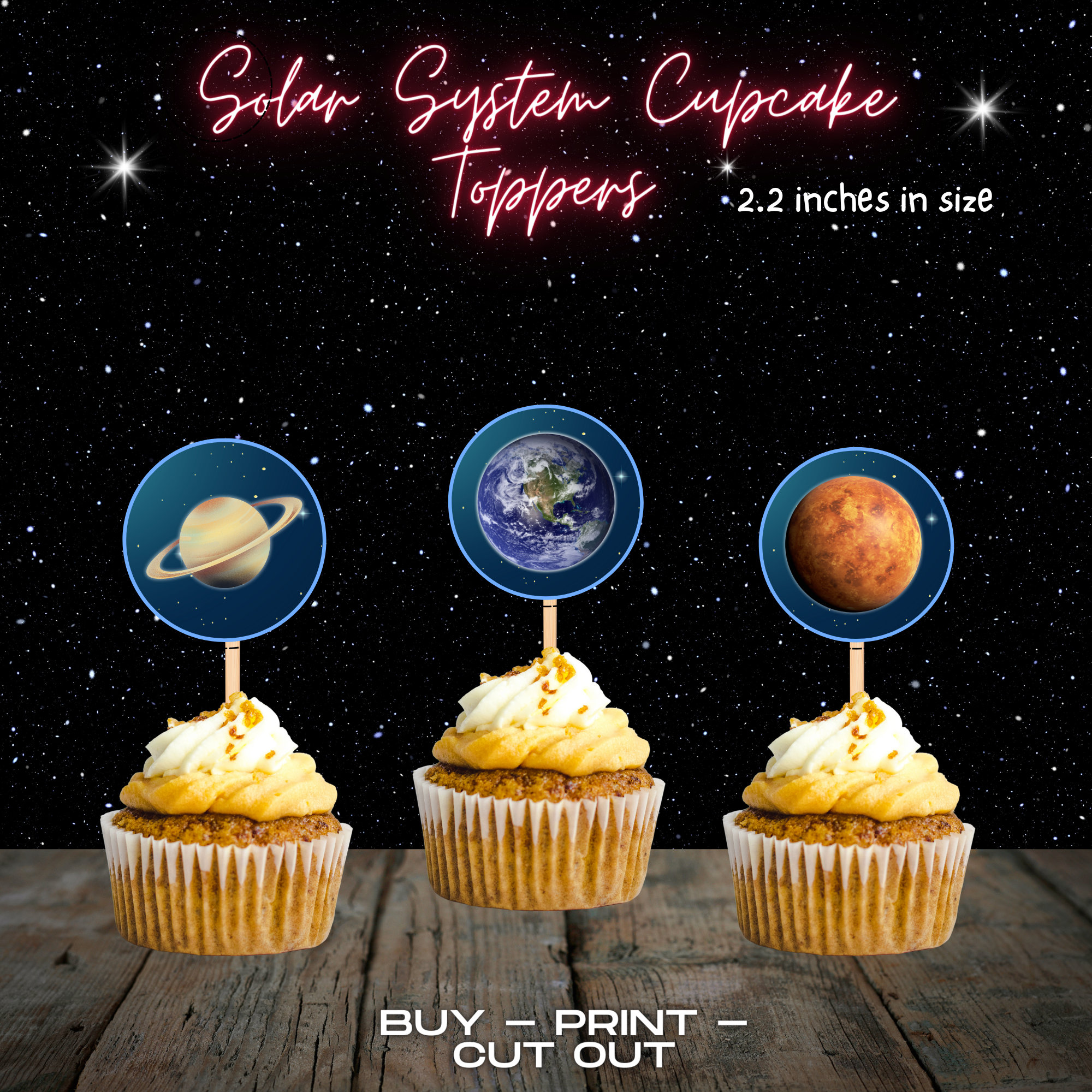 Project Solar System Cupcakes