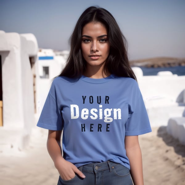 Mystic Blue Comfort Colors Mockup - Etsy