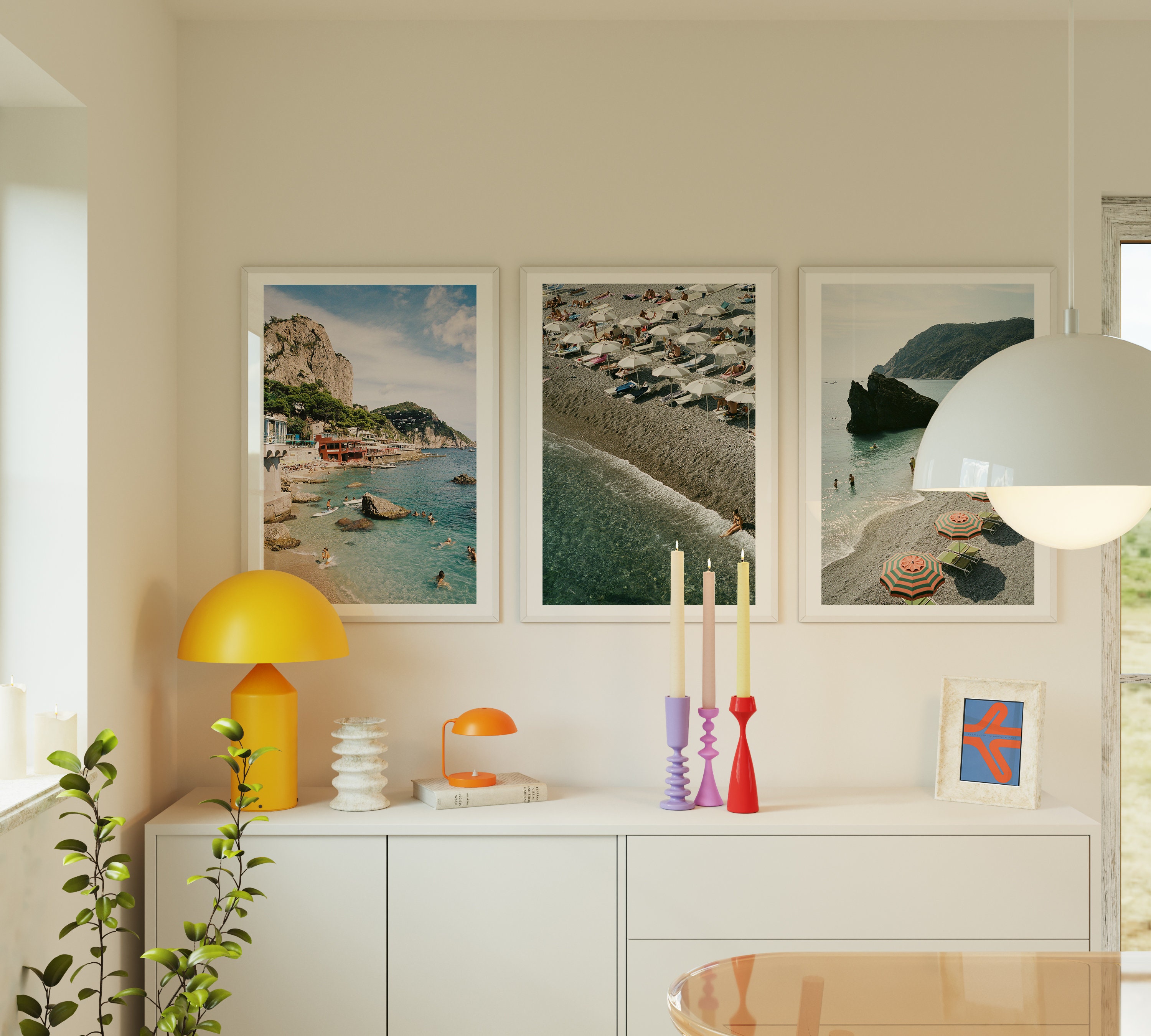 Coastal Italy 35mm Film Prints, Set of 3, Vintage Wall Art, Italy ...