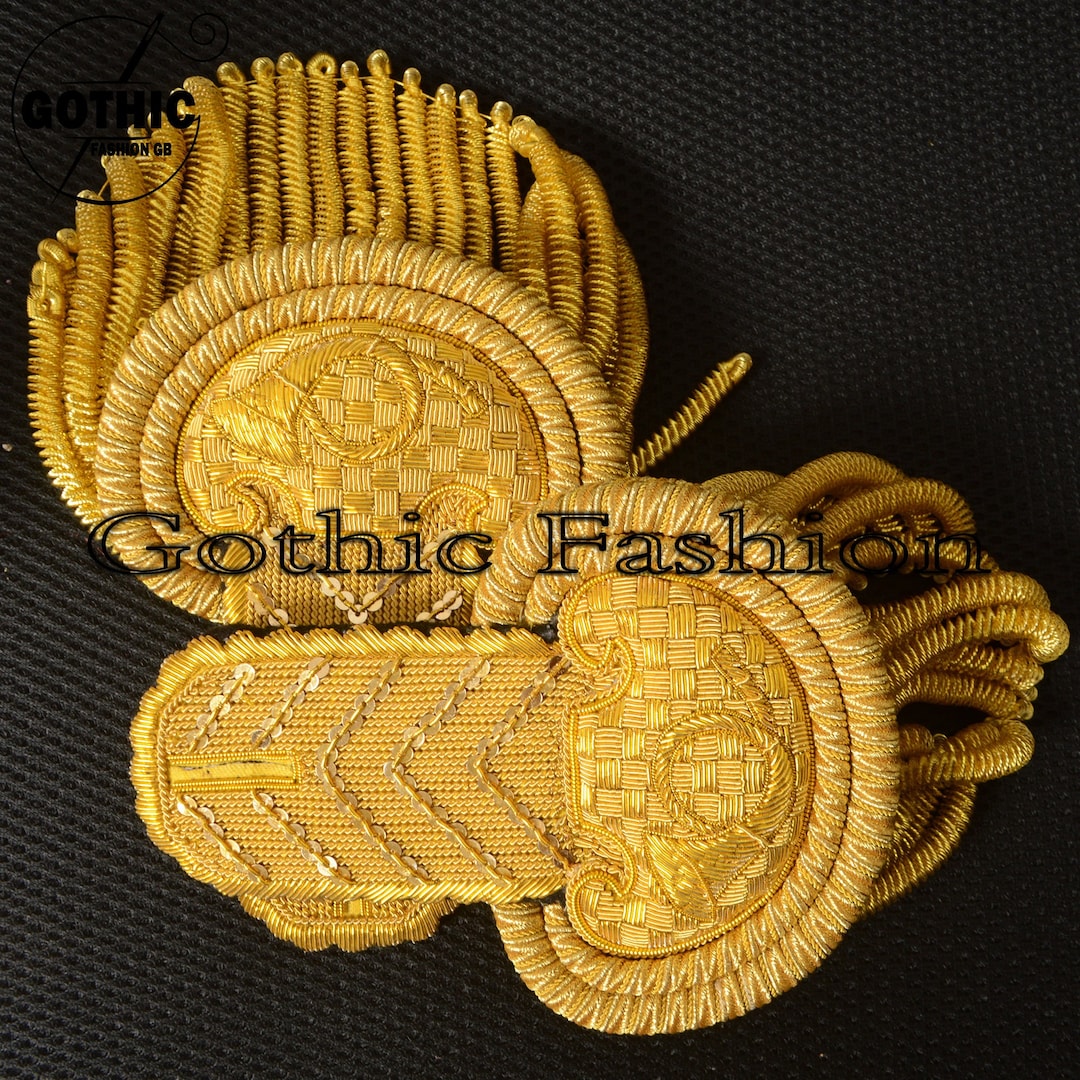 New Men's British Military Officer Epaulettes Major or - Etsy