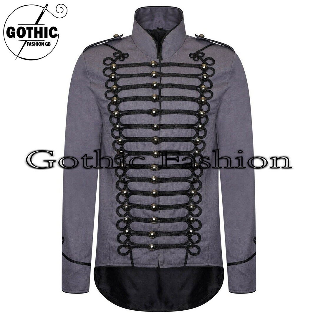 New Men's Gothic Tailcoat Emo Punk Parade Jacket - Etsy