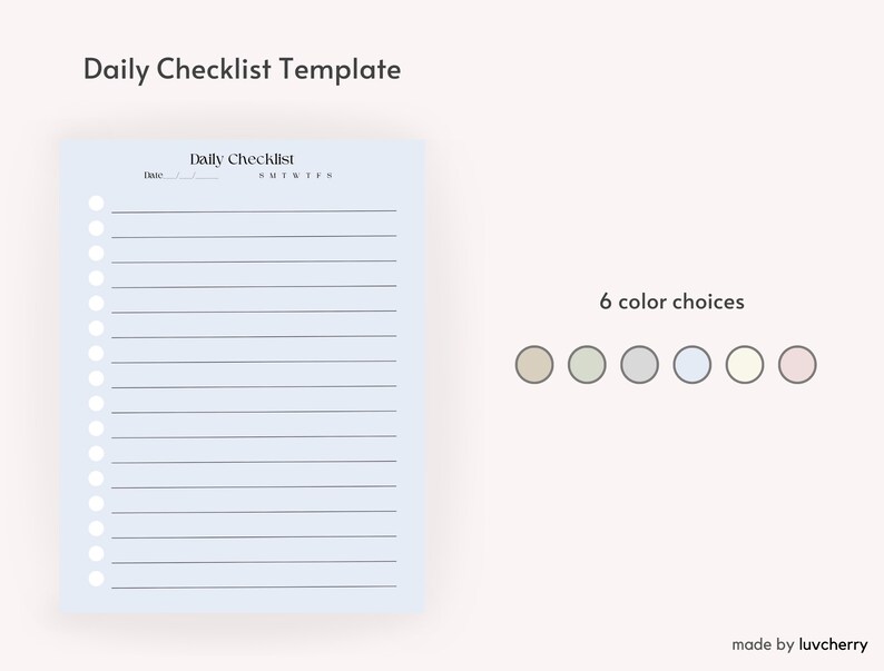 Digital to Do List Goodnotes Template, Neutral to Do List Page, Undated ...