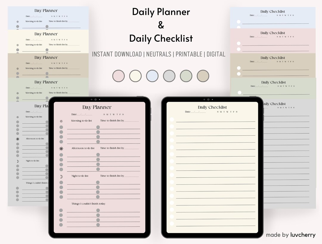 Digital to Do List Goodnotes Template, Neutral to Do List Page, Undated ...