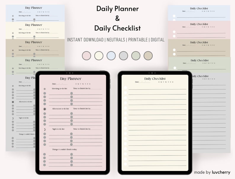 Digital to Do List Goodnotes Template, Neutral to Do List Page, Undated ...