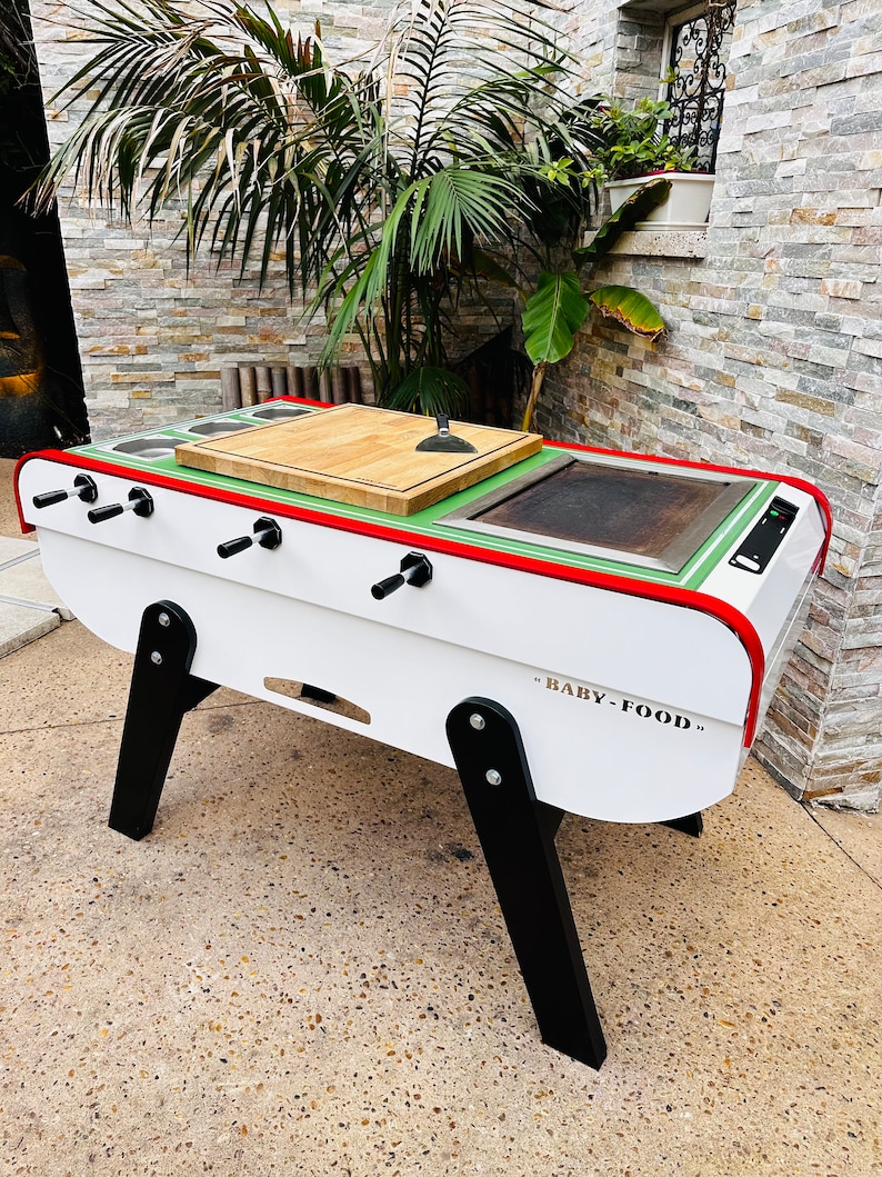 Outdoor Kitchen Barbecue Table Football Plancha - Etsy