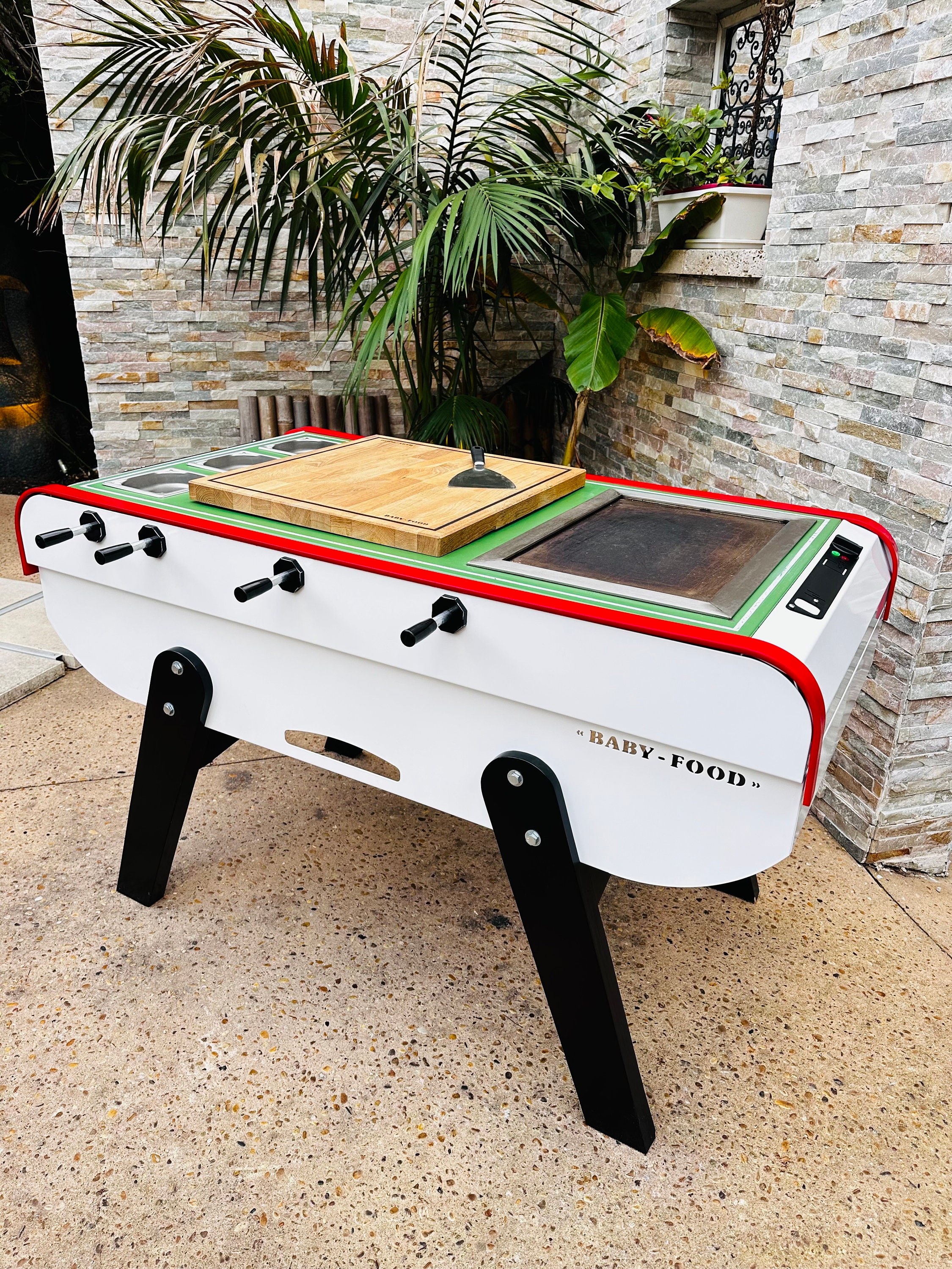 Outdoor Kitchen Barbecue Table Football Plancha - Etsy