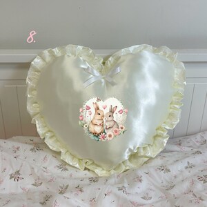 Coquette Room Decor, Cottagecore Aesthetic, Throw Pillow, Heart Pillow ...