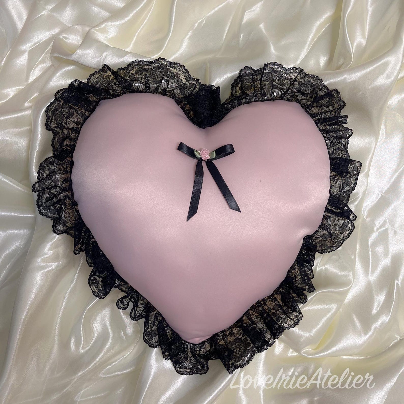 Coquette Room Decor, Cottagecore Aesthetic, Throw Pillow, Heart Pillow ...