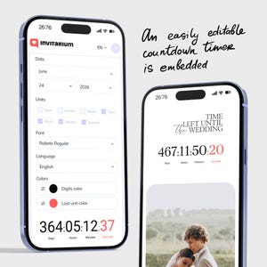 WEB Invitation With Embedded Countdown Timer, Trackable RSVP and Map ...