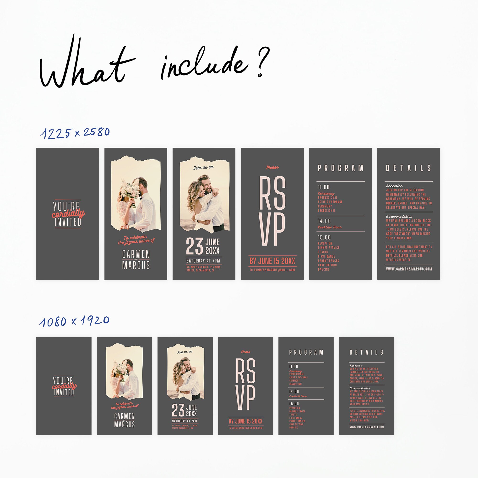Wedding Retro Style Video Invitation, Animated Invite With RSVP ...