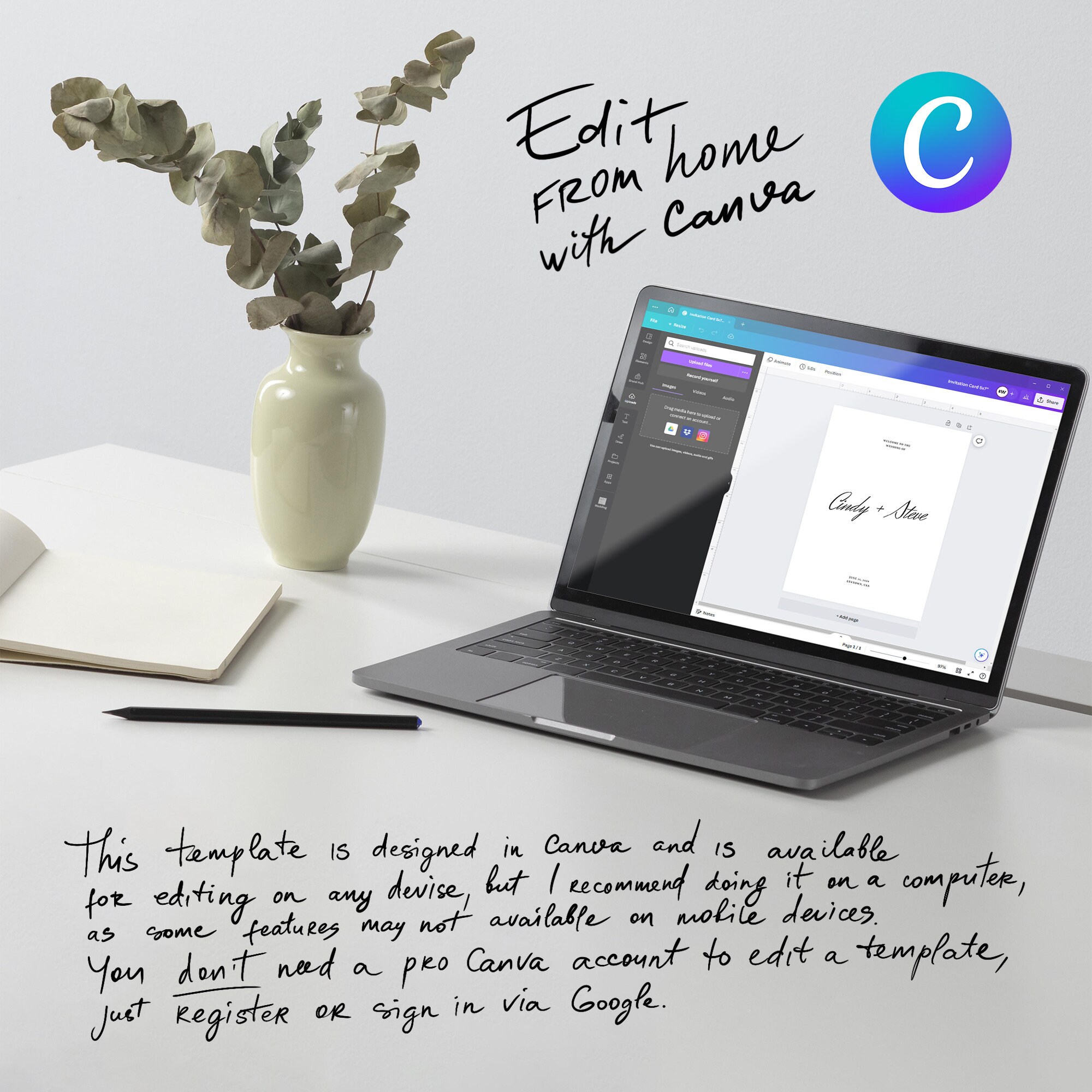 Wedding Welcome Sign Template, Editable & Printable Wedding Welcome ...