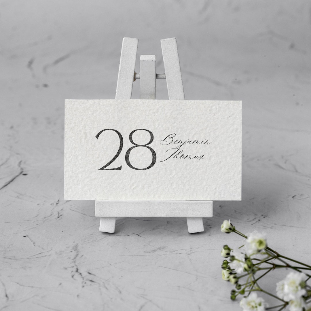 Place Cards Template, Seating Card, Simple Wedding Place Card, Editable ...