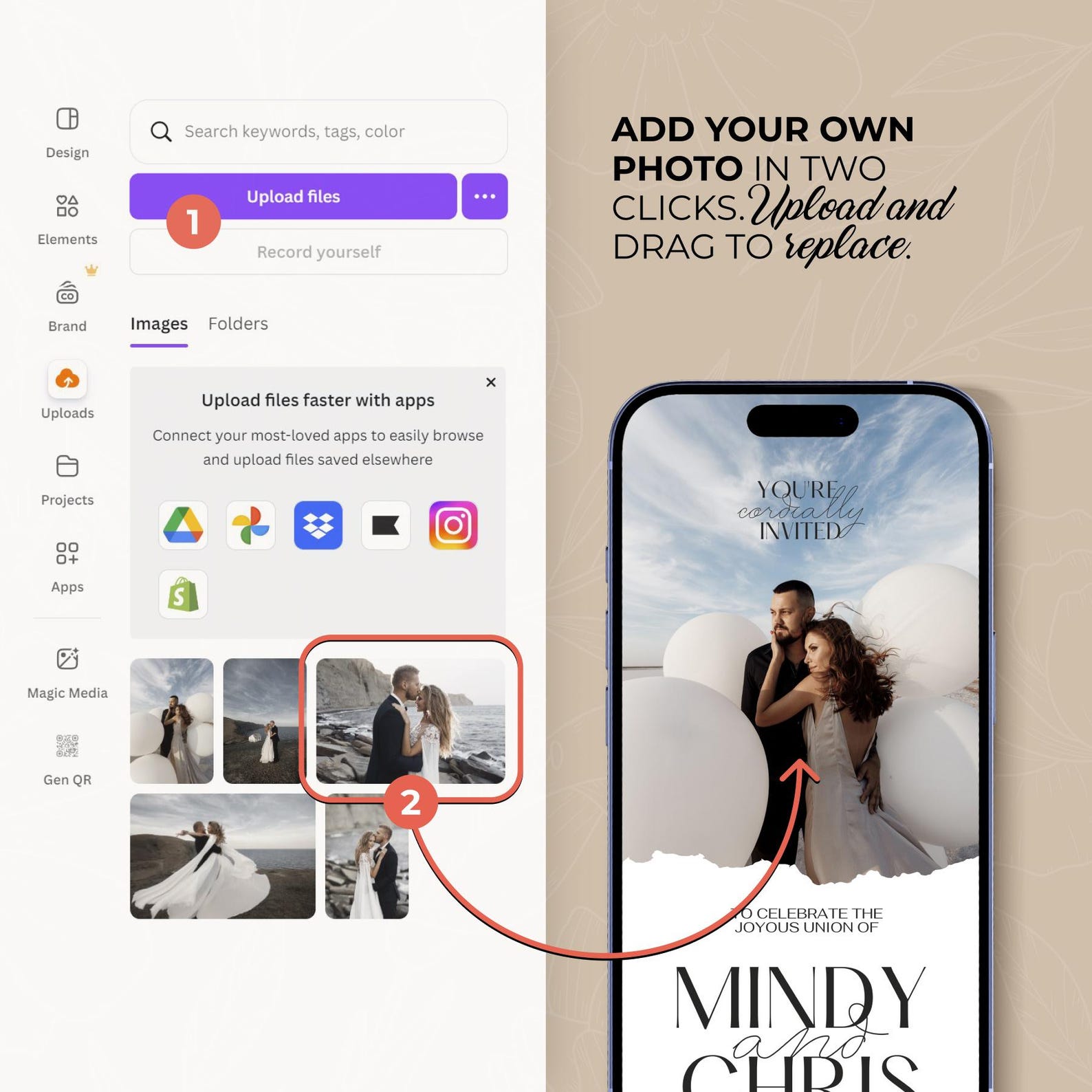 Video Wedding Invitation Digital With Trackable RSVP, Scan QR Code to ...
