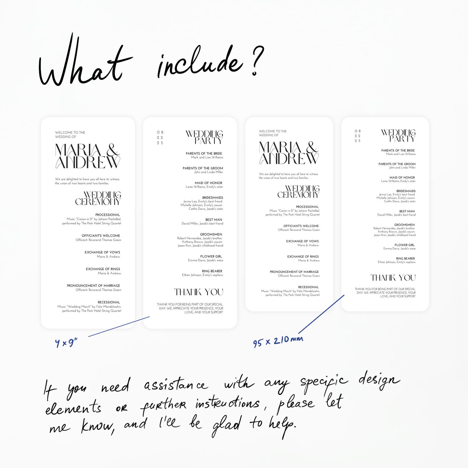 Printable Wedding Program Template Fully Editable Wedding - Etsy