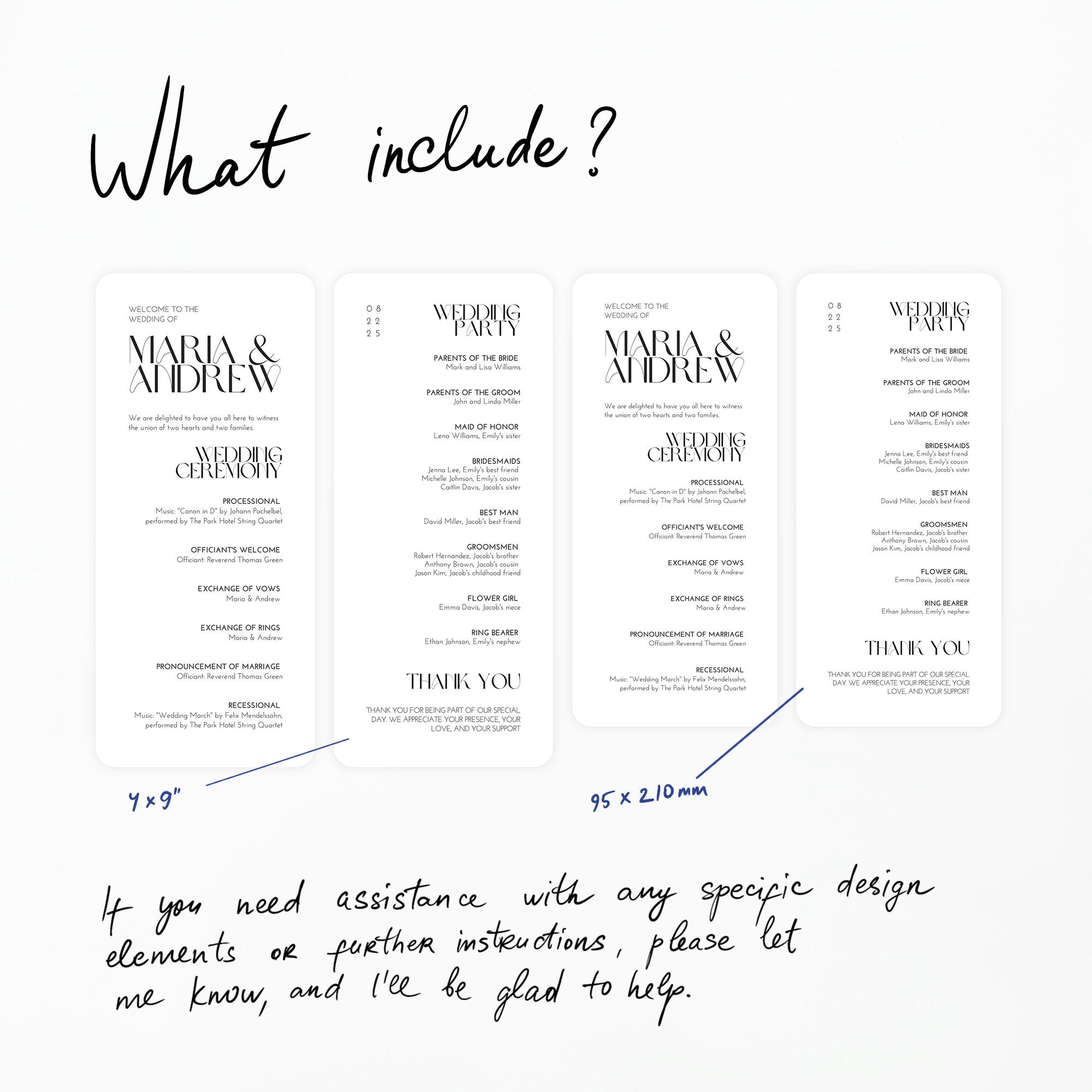 Printable Wedding Program Template Fully Editable Wedding - Etsy