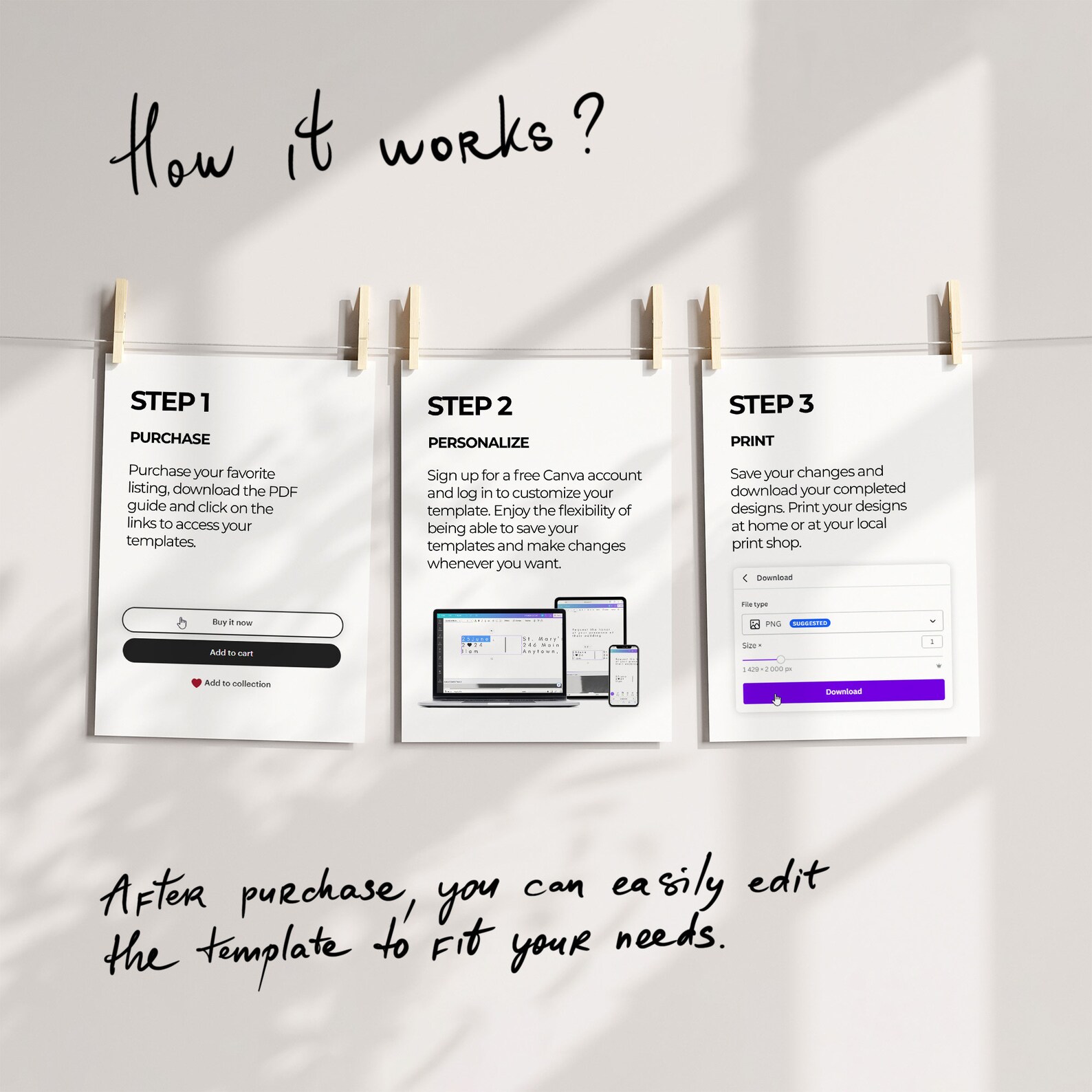 Table Number Sign Template, Printable & Editable Digital Sign, Modern ...