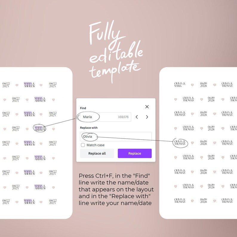 Wedding Backdrop With Names, Personalized Background Template, Wedding ...