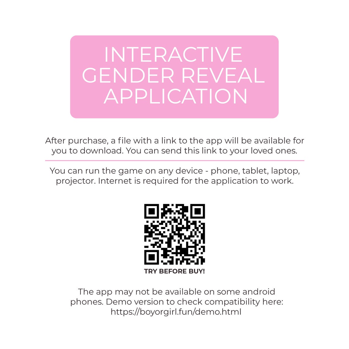 Girl, Interactive Gender Reveal Application, Pop the Balloons to Reveal ...
