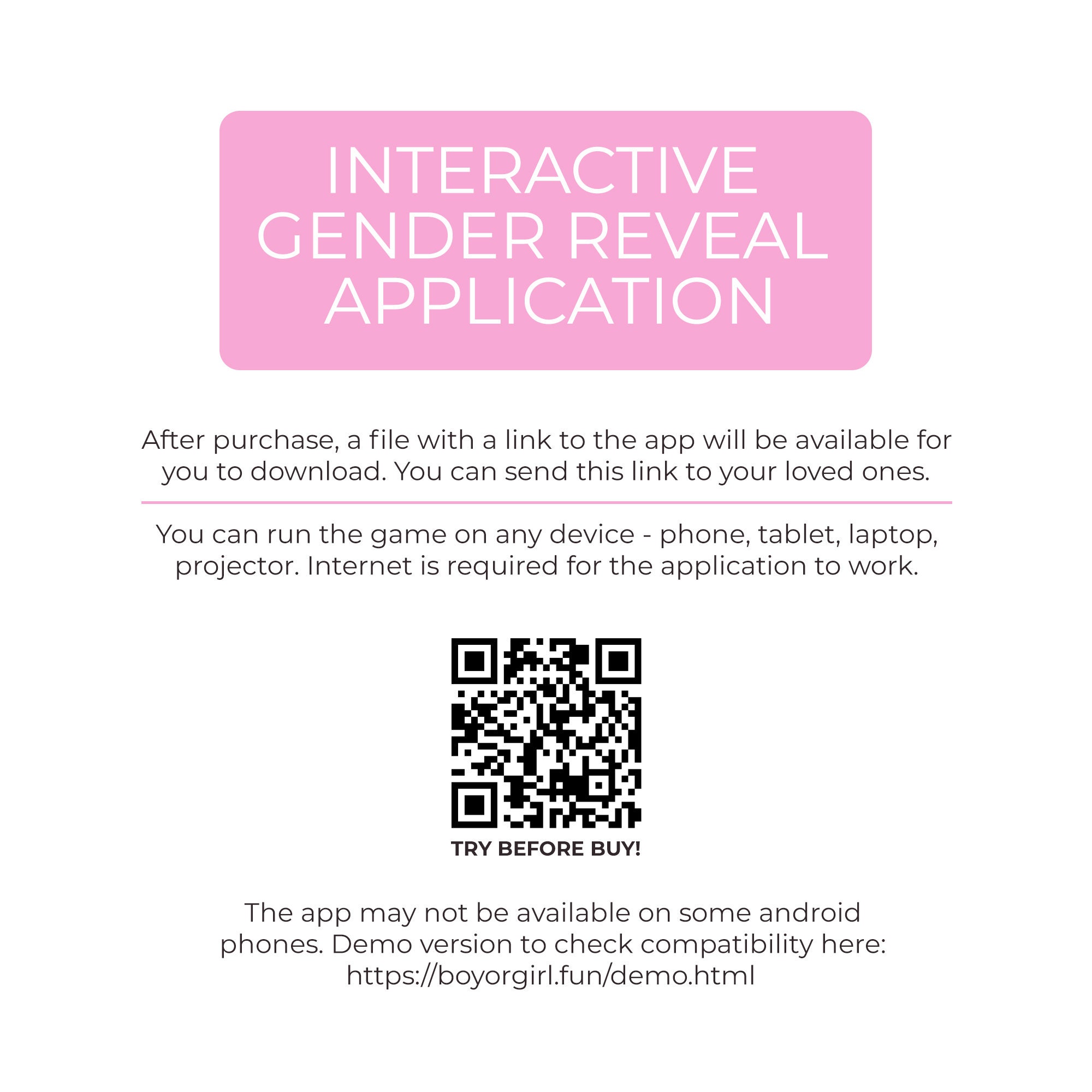 Girl Interactive Gender Reveal Application Pop The Balloons To Reveal Digital Gender Reveal
