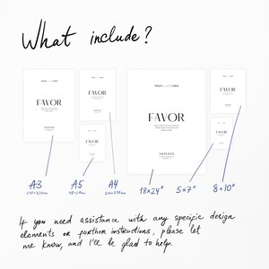 Favor Sign Template, Minimalist Favors Sign, Editable Wedding Favors ...