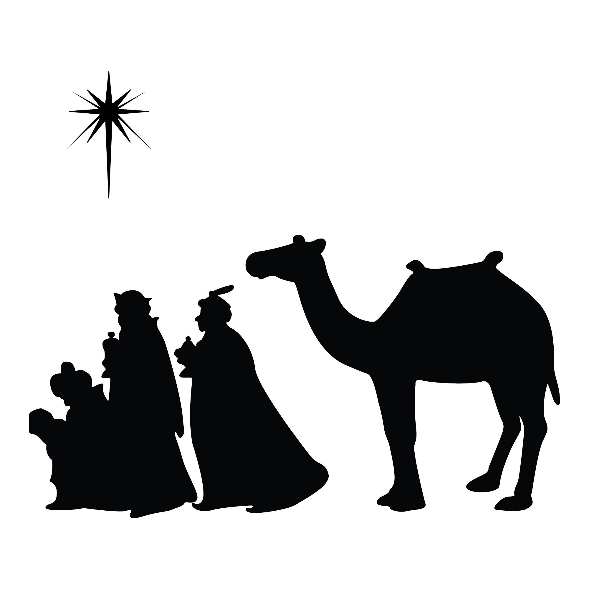 Tres Reyes Magos SVG archivos de corte fácil para cricut cameo Esquinas ...