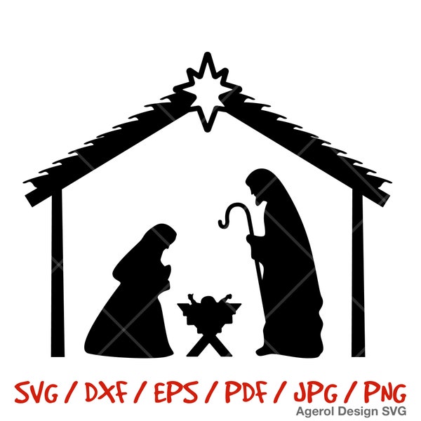 Nativity Silhouette - Etsy