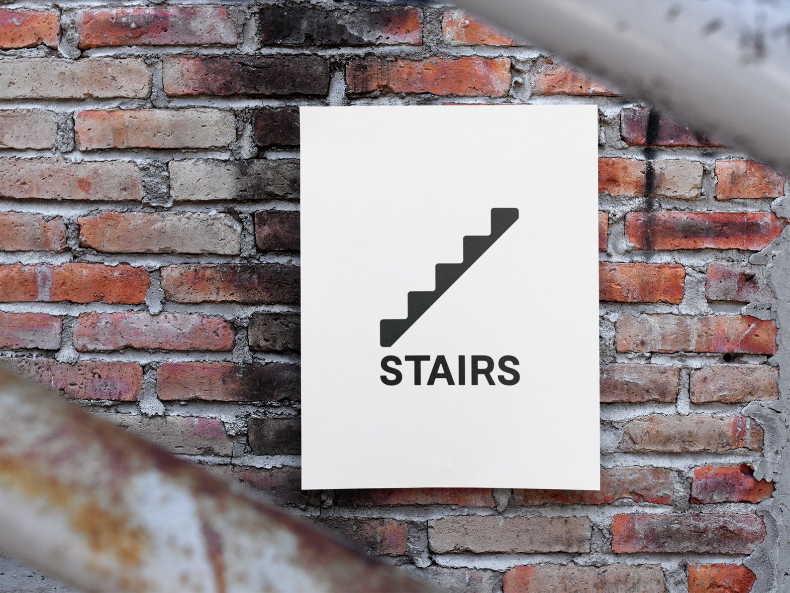 Stairs Sign SVG Pictogram for Building, Offices, Apartment, House ...