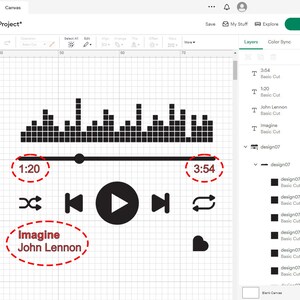 Music Player SVG Spotify Player SVG Spotify SVG Music Player Cut File ...