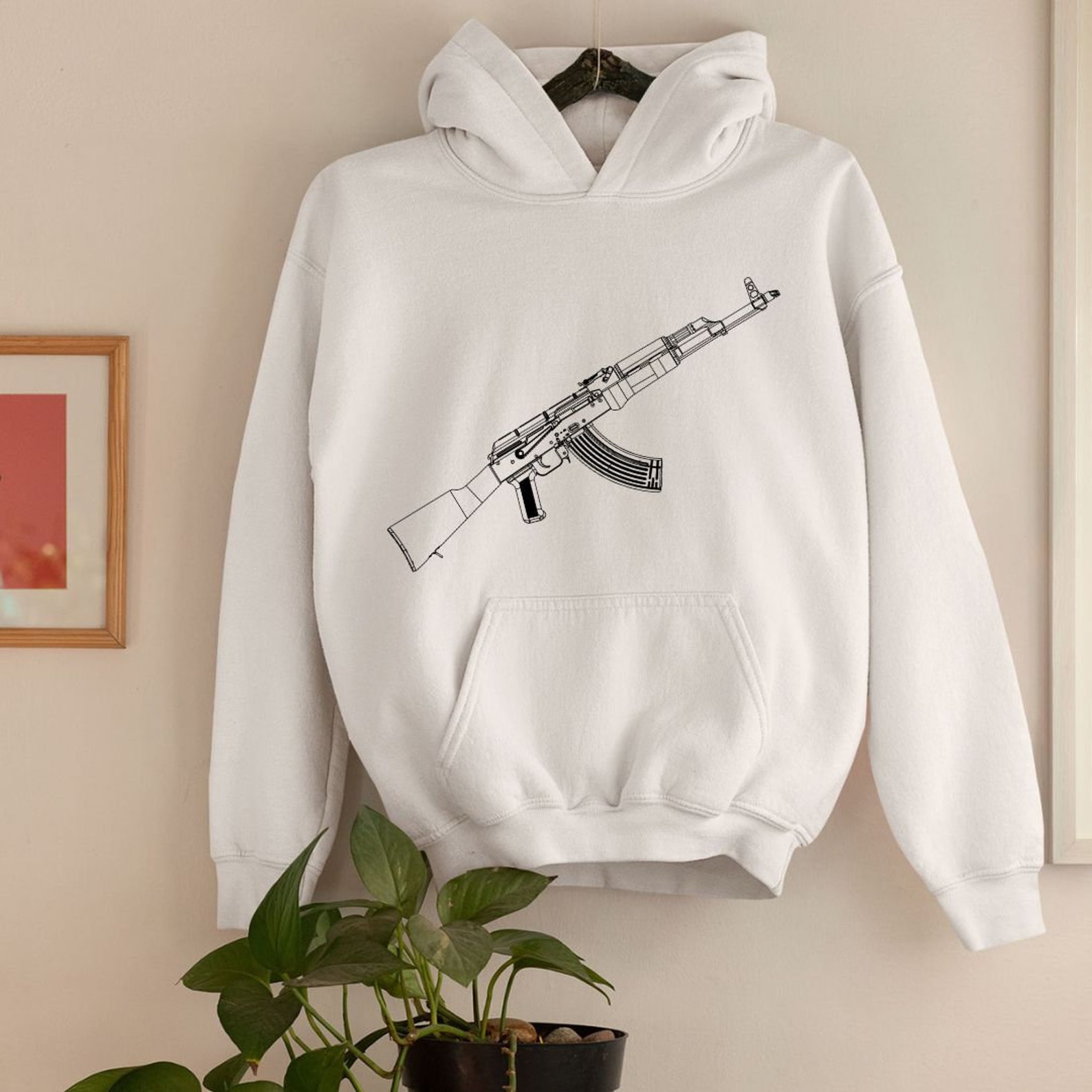 AK47 Kalashnikov SVG Dibujo AK-47 rifle icónico de 1947 Idea de diseño ...